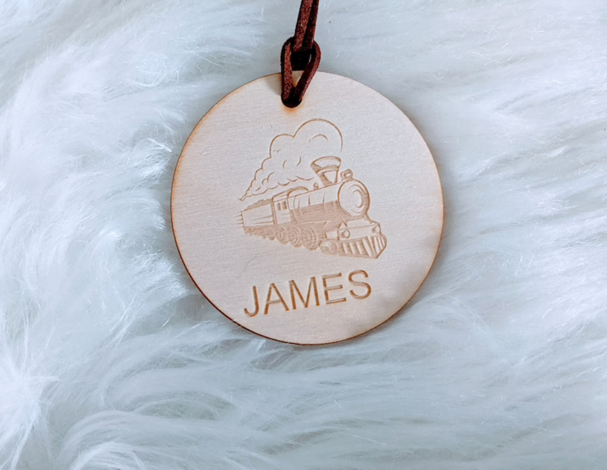 Personalized Wooden Train Keychain, Vintage Locomotive Train Key ...